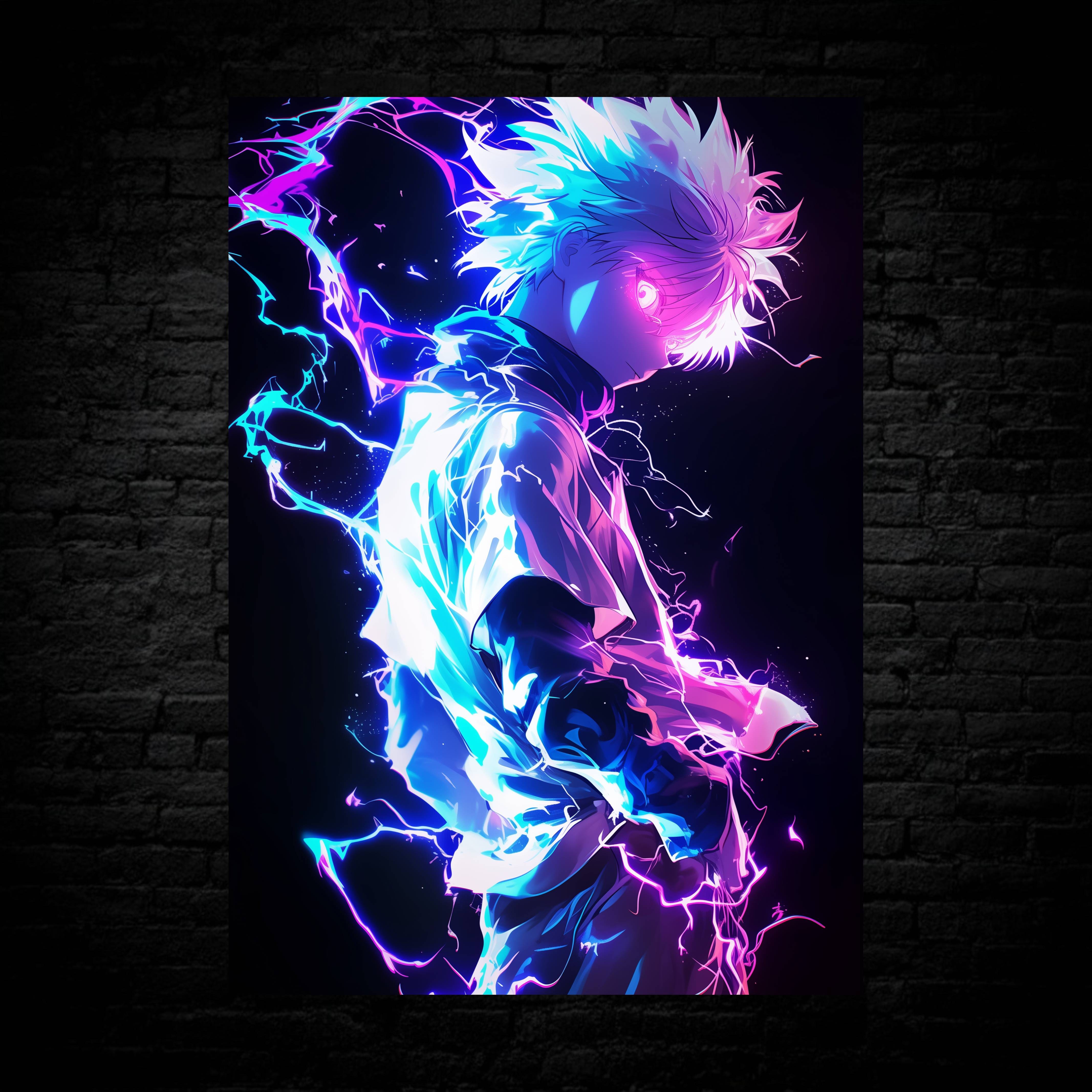 Killua: Neon Poster – Hakuro
